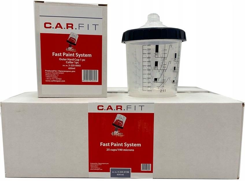 Carfit Zestaw Kubków Fps Pps Do Lakieru 650ml 125 - Opinie i ceny na ...