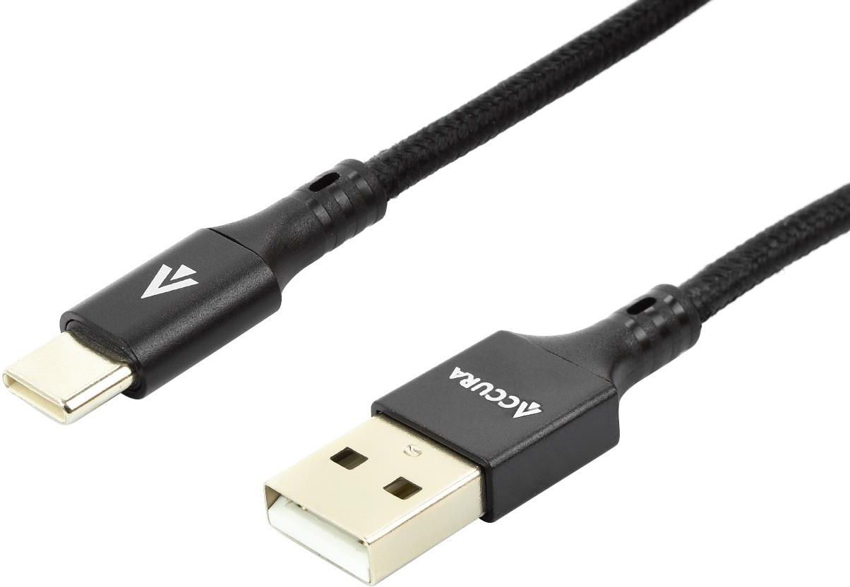 Accura USB 2.0 - USB-C 1.0m czarny (ACC2290) - Opinie i ceny na Ceneo.pl