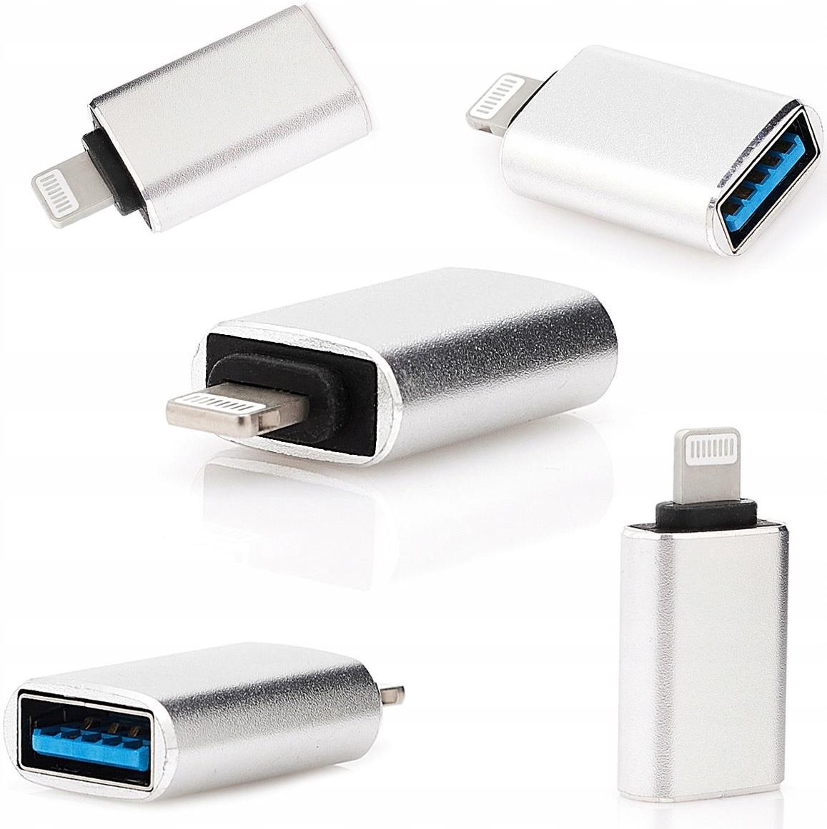 Techrebal Adapter Przejściówka Otg Do Apple Iphone Ipad Lightning Usb 3 ...