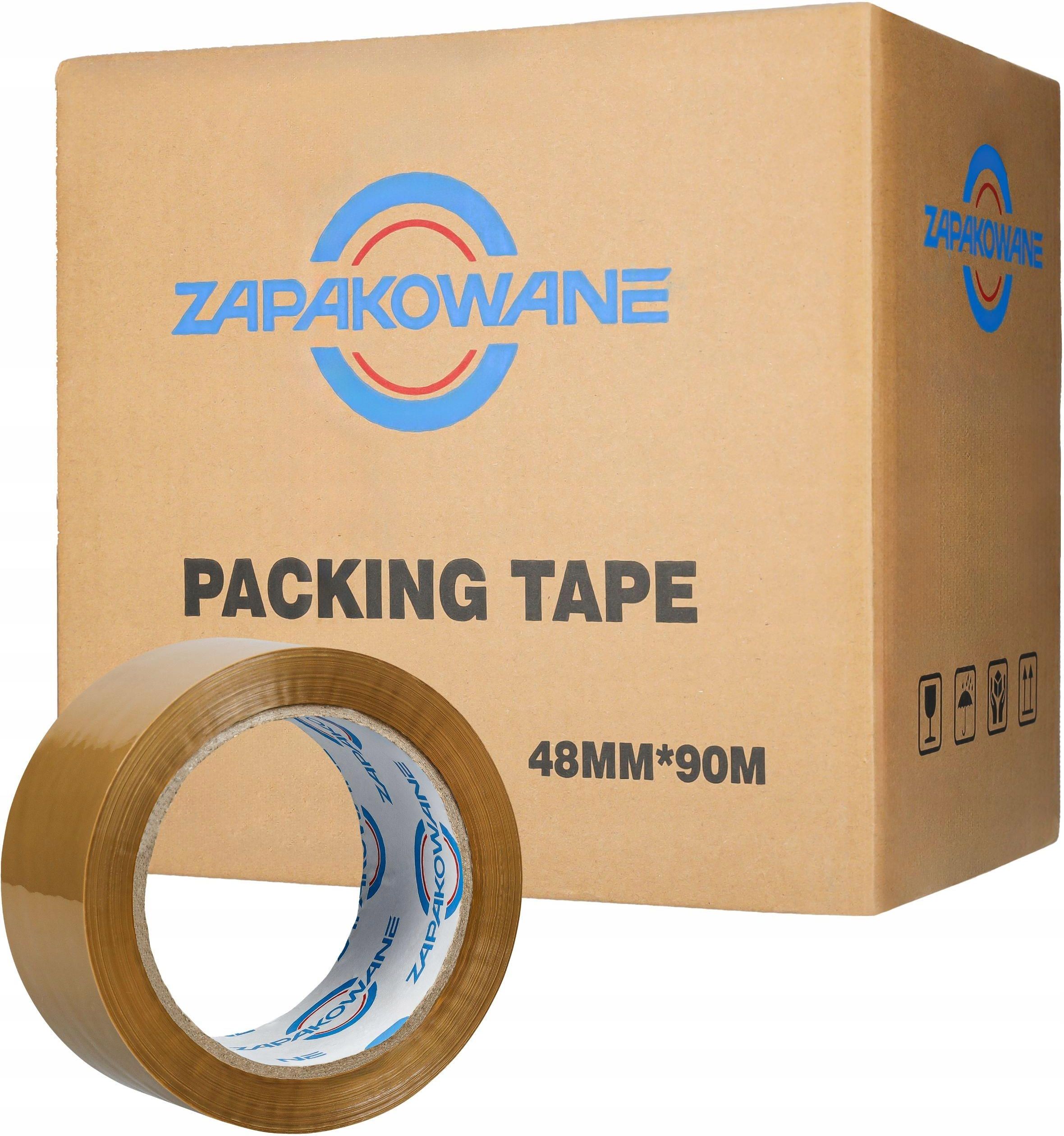 Taśma Pakowa Klejąca 48/100Y Brązowa Zapakowane 36szt. Mocna - Ceny i ...