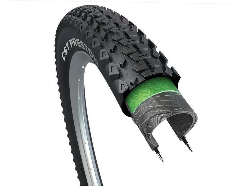Opona MTB CST PRESTON (CTC21) - 29x2.35 - Drut. 27TPI EPS BLACK 1400g ...