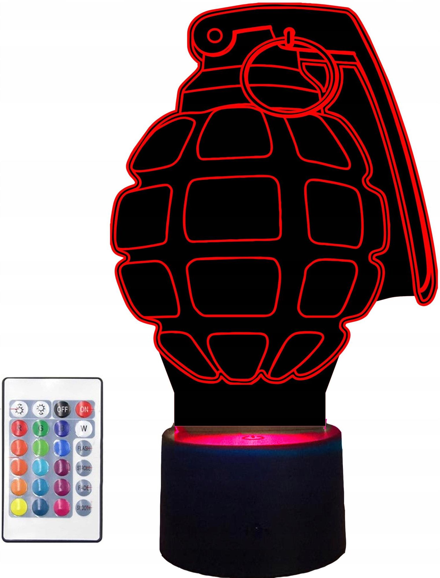 Lampka nocna 3D Led pilot Granat Grenade R8 pilot - Opinie i atrakcyjne ...