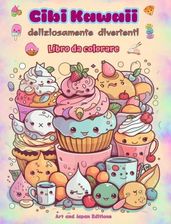 Cibi Kawaii deliziosamente divertenti , Libro da colorare , Simpatici ...