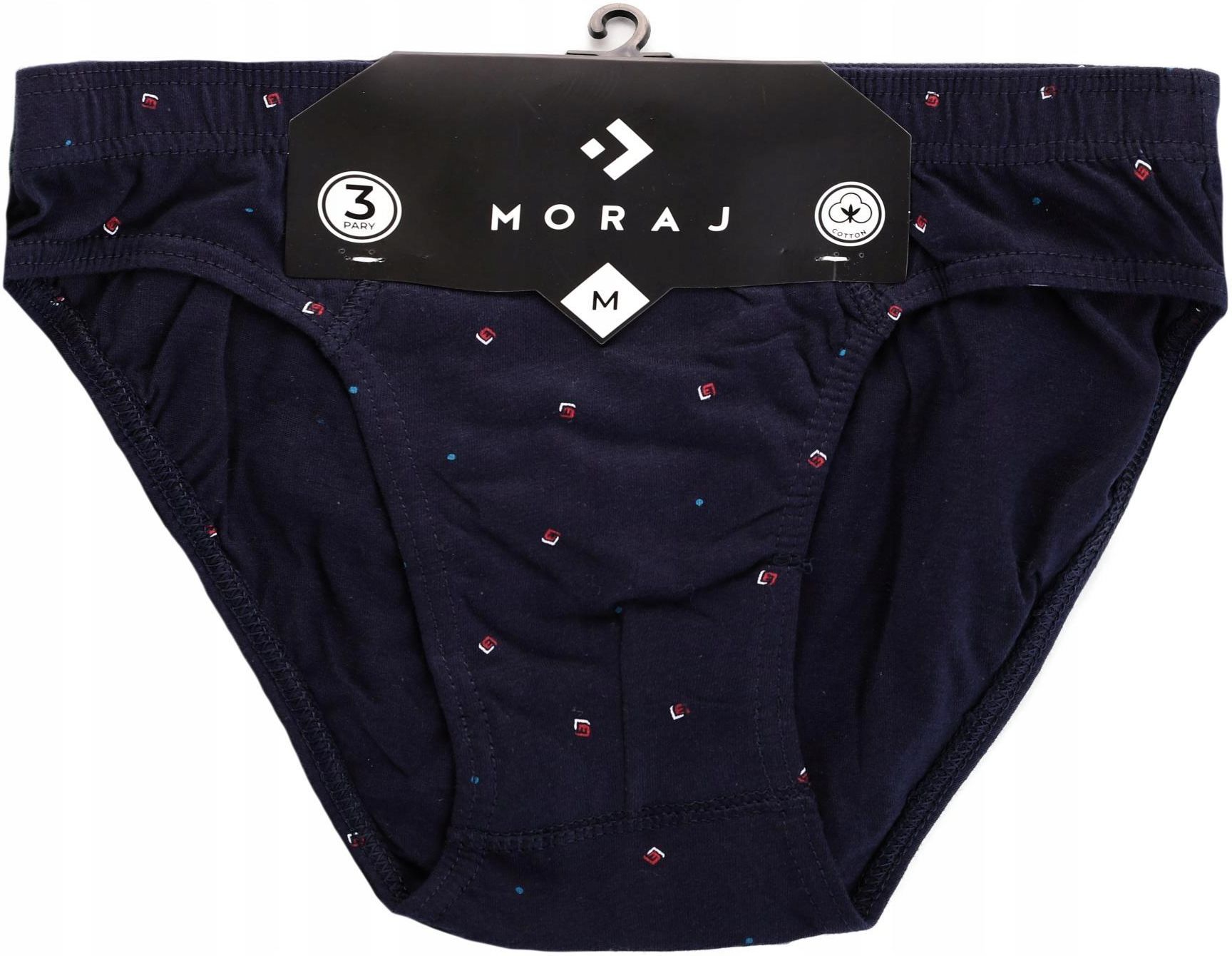 6x Slipy Męskie Majtki Slipki Bawełniane 100% 6Pak Zestaw Moraj r. 3XL ...