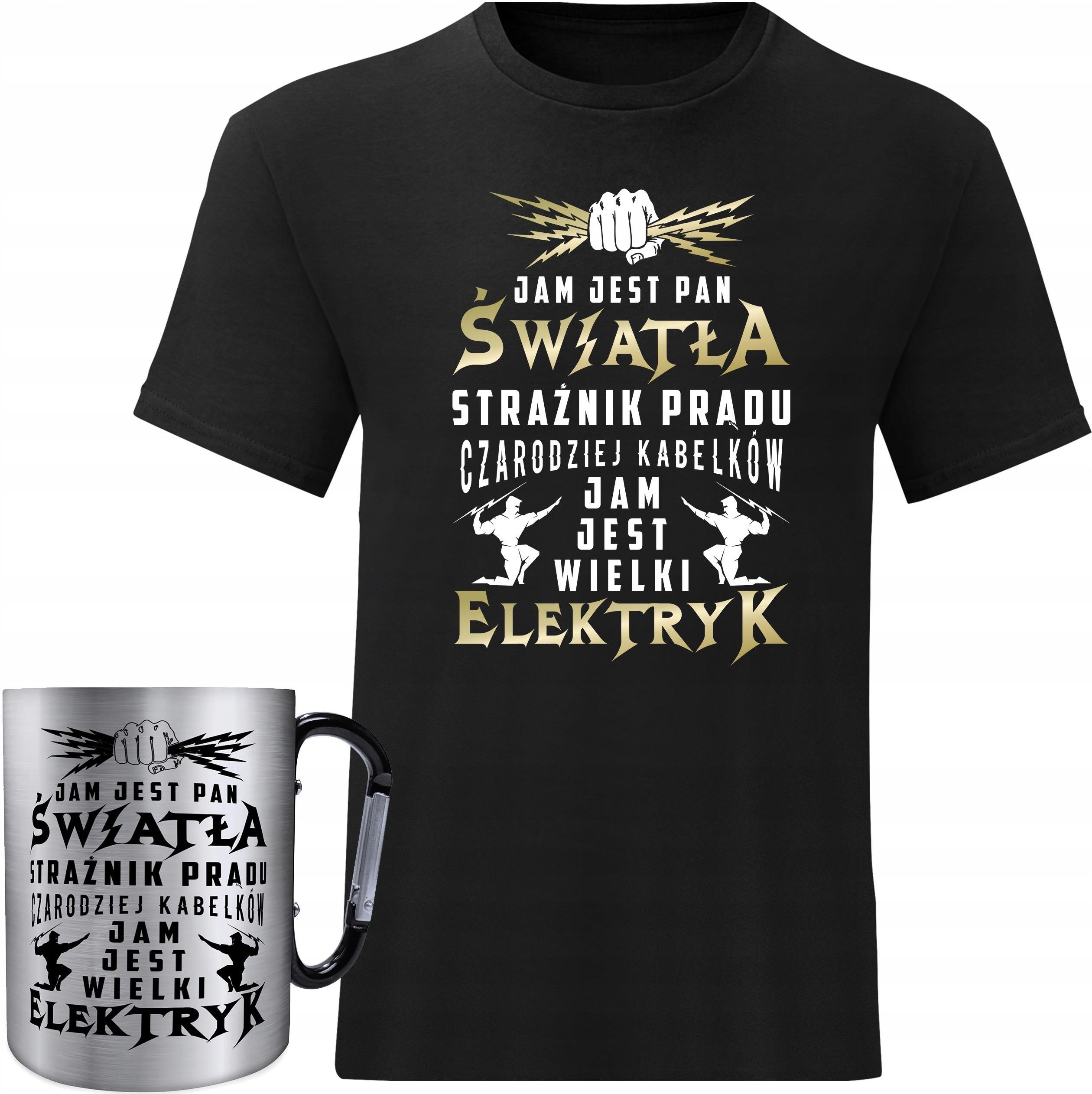 Zestaw Dla Elektryka Koszulka Męska Elektryk L Kubek Metalowy - Ceny i opinie - Ceneo.pl