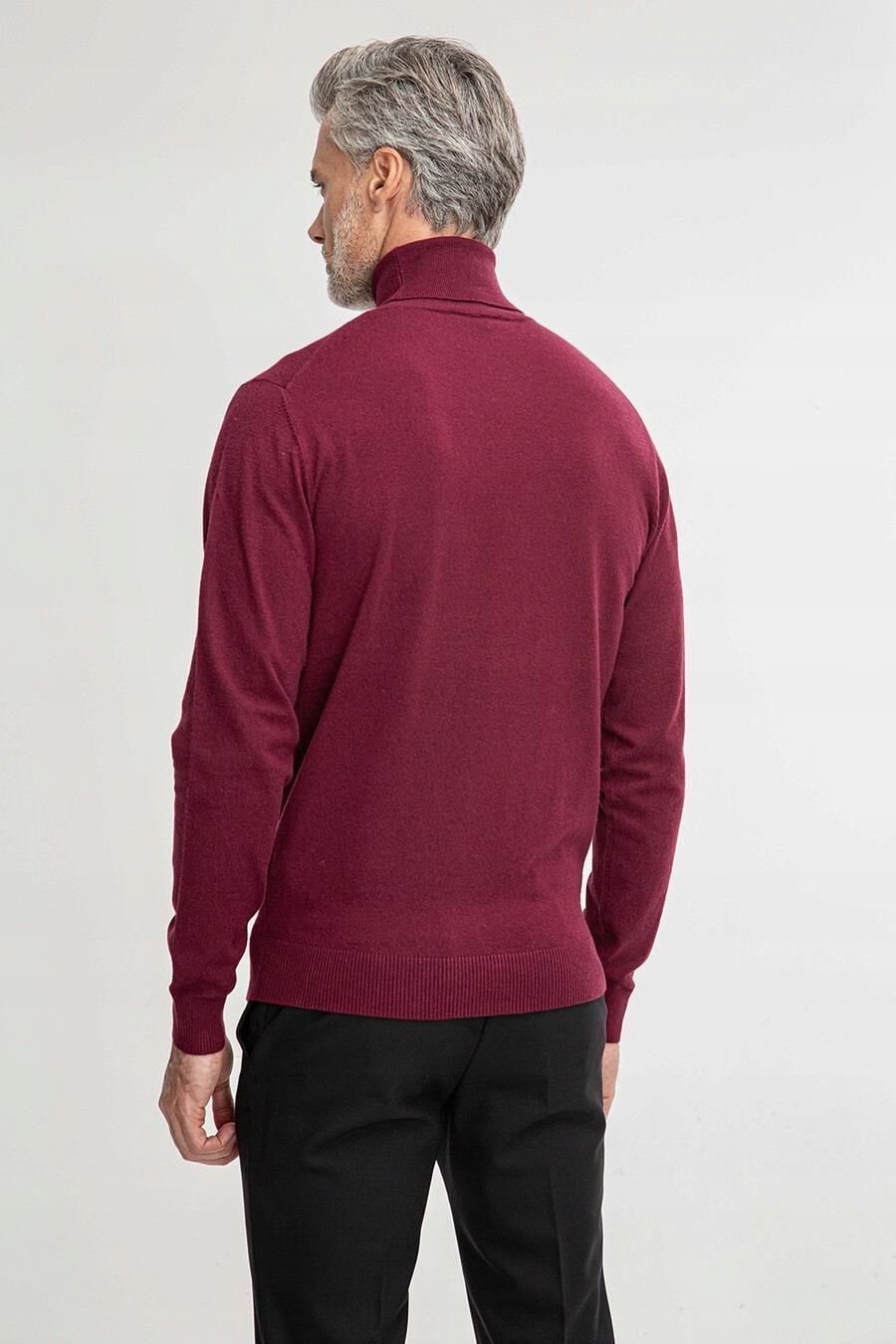 Bordowy golf męski z dzianiny - Ceny i opinie - Ceneo.pl