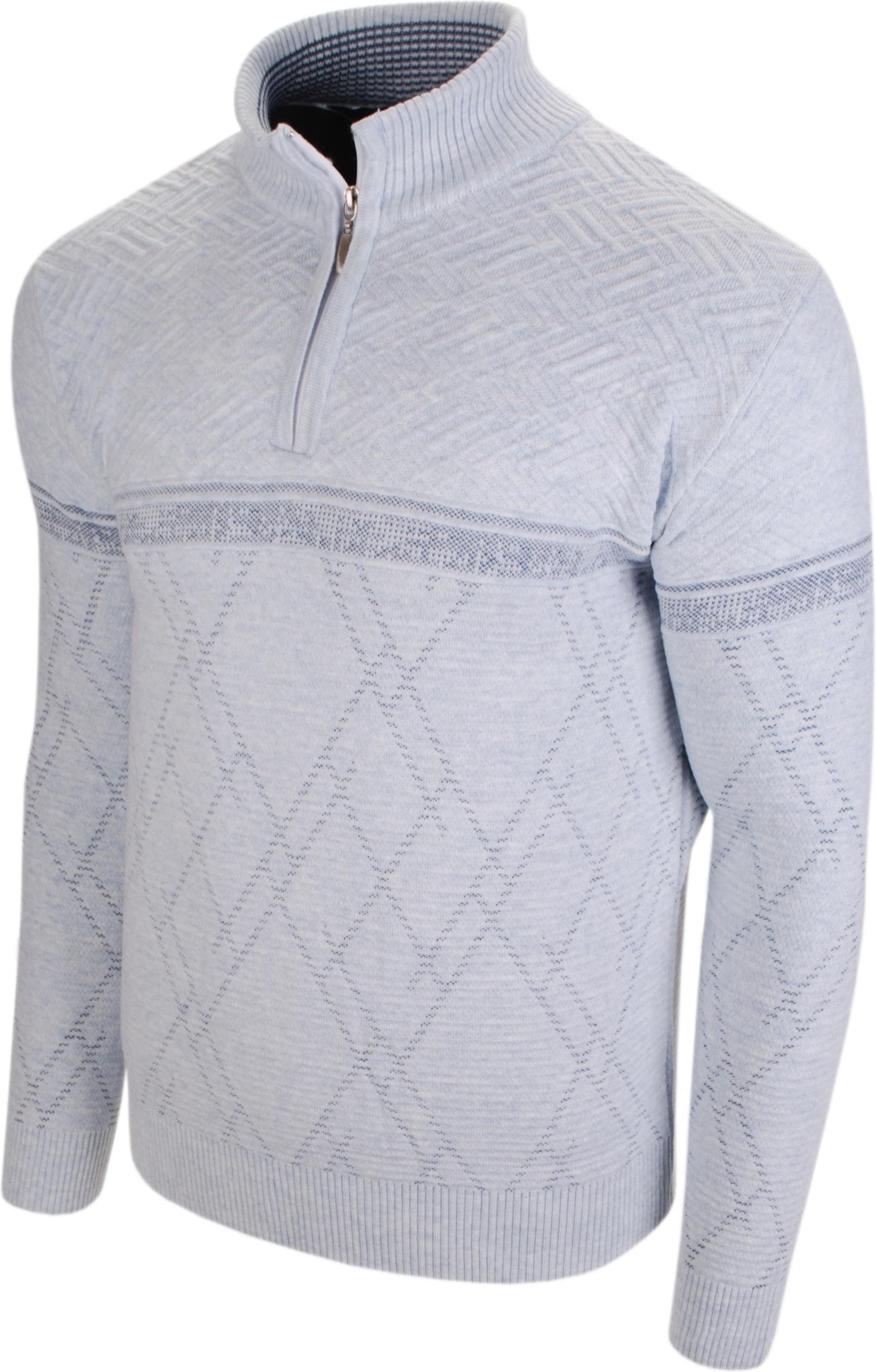 Xxl-męski Sweter Golf Wełniany Na Zamek Wzór Norweski Ev 02 - Ceny i ...