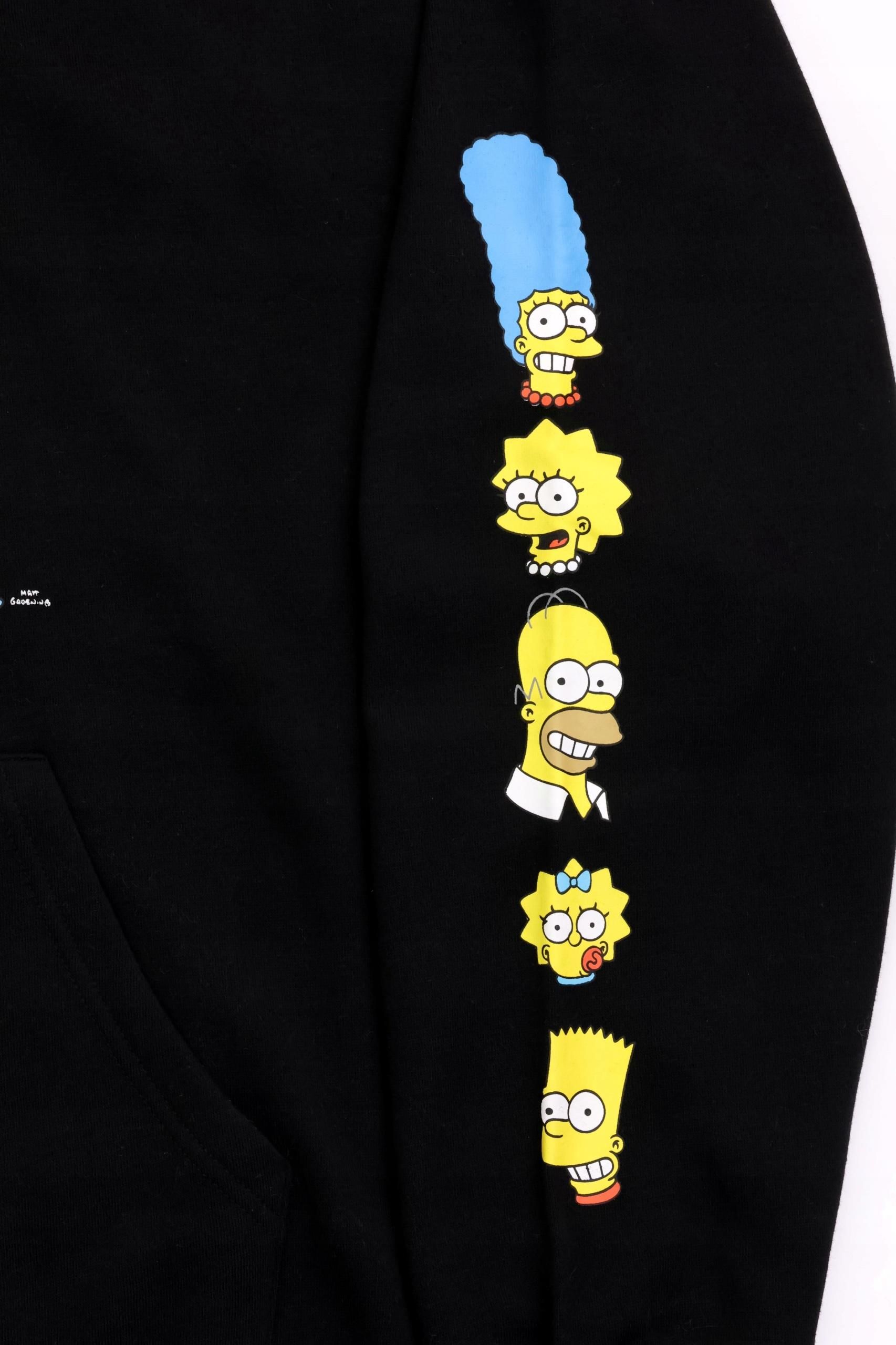 $38 The Simpsons Simpsonowie Bluza męska z kapturem r. L Kieszeń Czarna ...