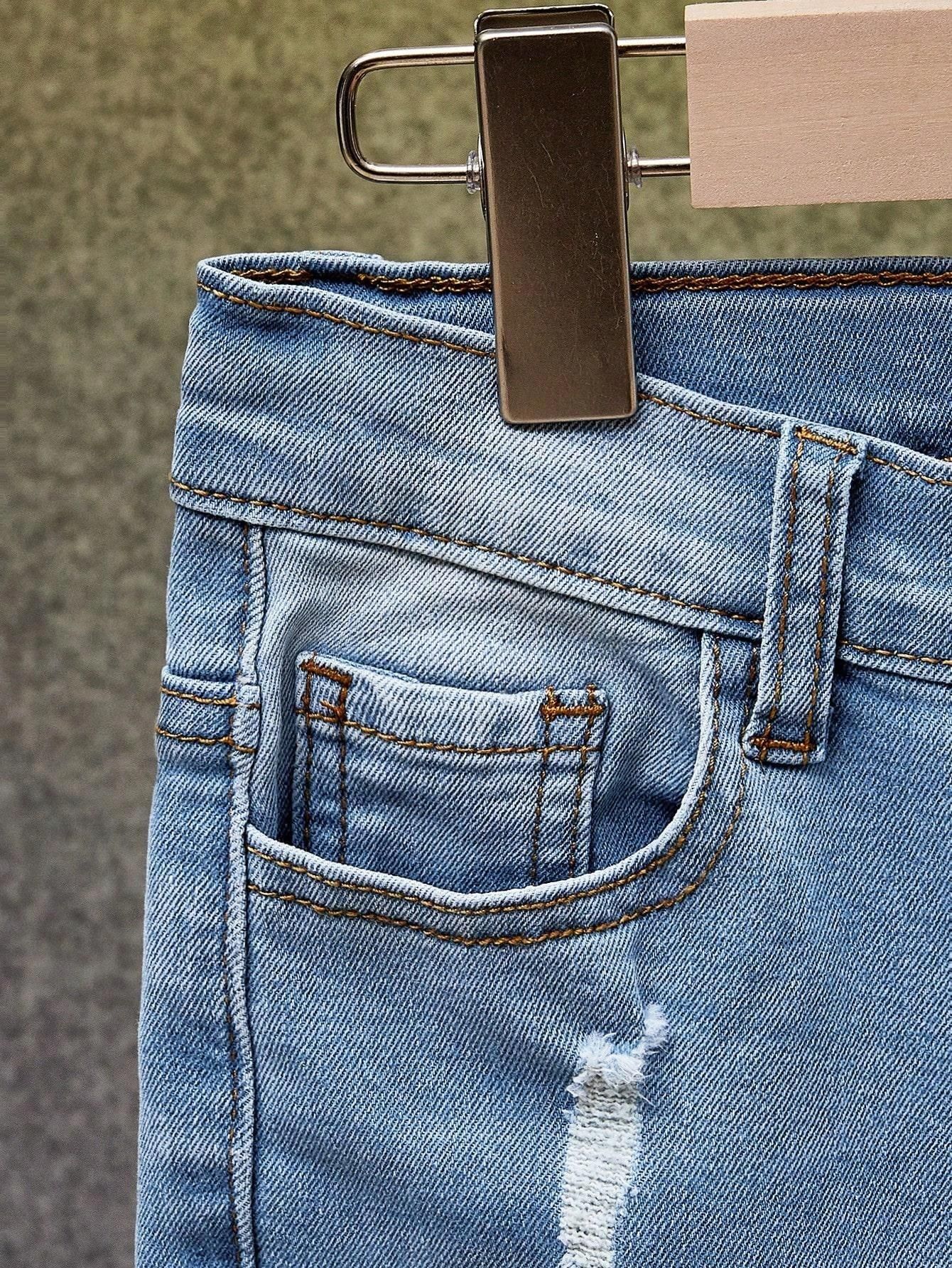 Kieszenie Ripped Gcc NF9__140/152 Shein Krótkie Spodenki Jeans - Ceny i ...