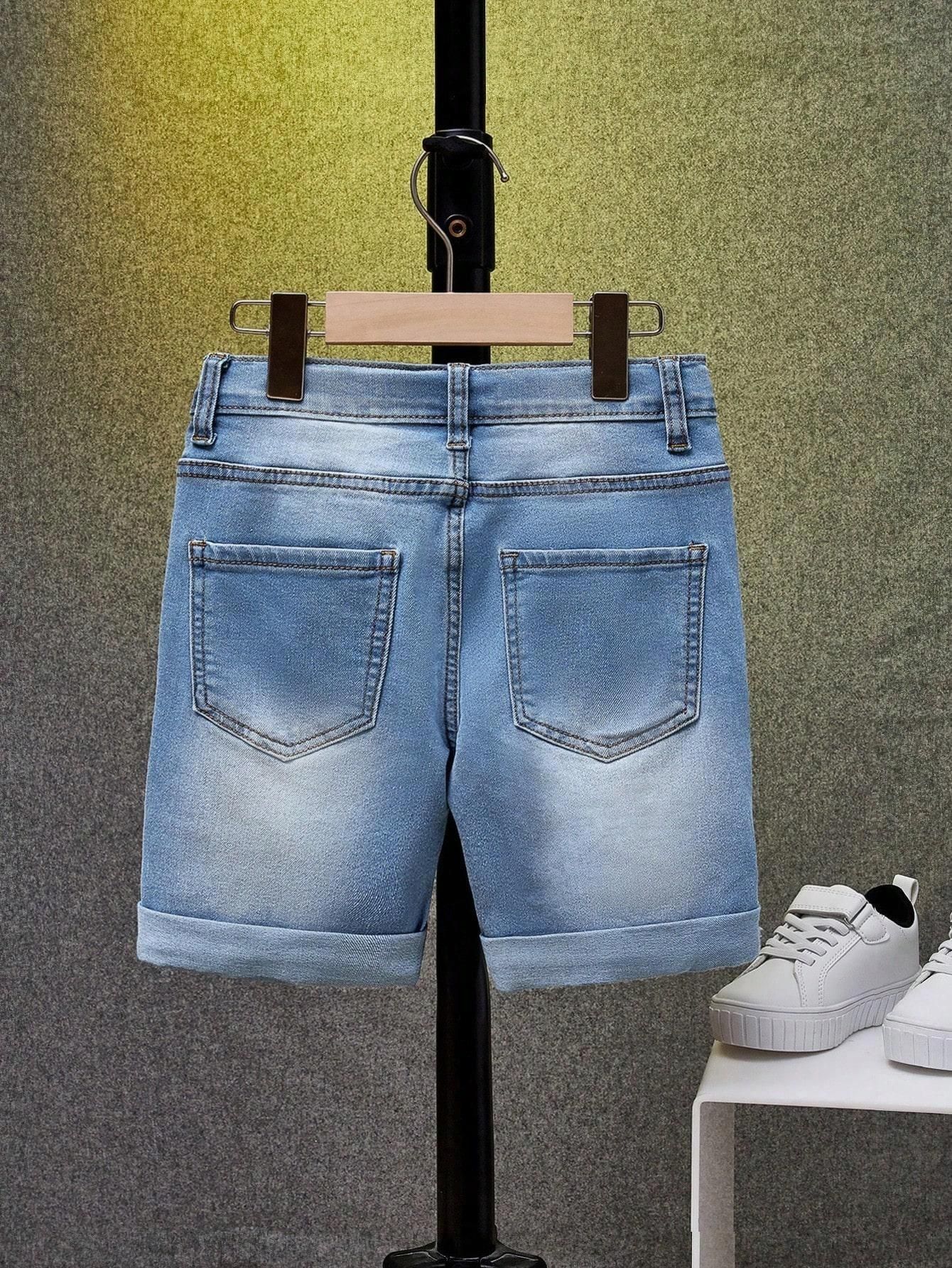 Kieszenie Ripped Gcc NF9__140/152 Shein Krótkie Spodenki Jeans - Ceny i ...