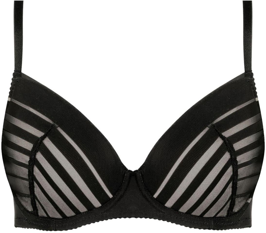 Luna biustonosz push-up w paski (kolor czarny, rozmiar 85B) - Ceny i ...