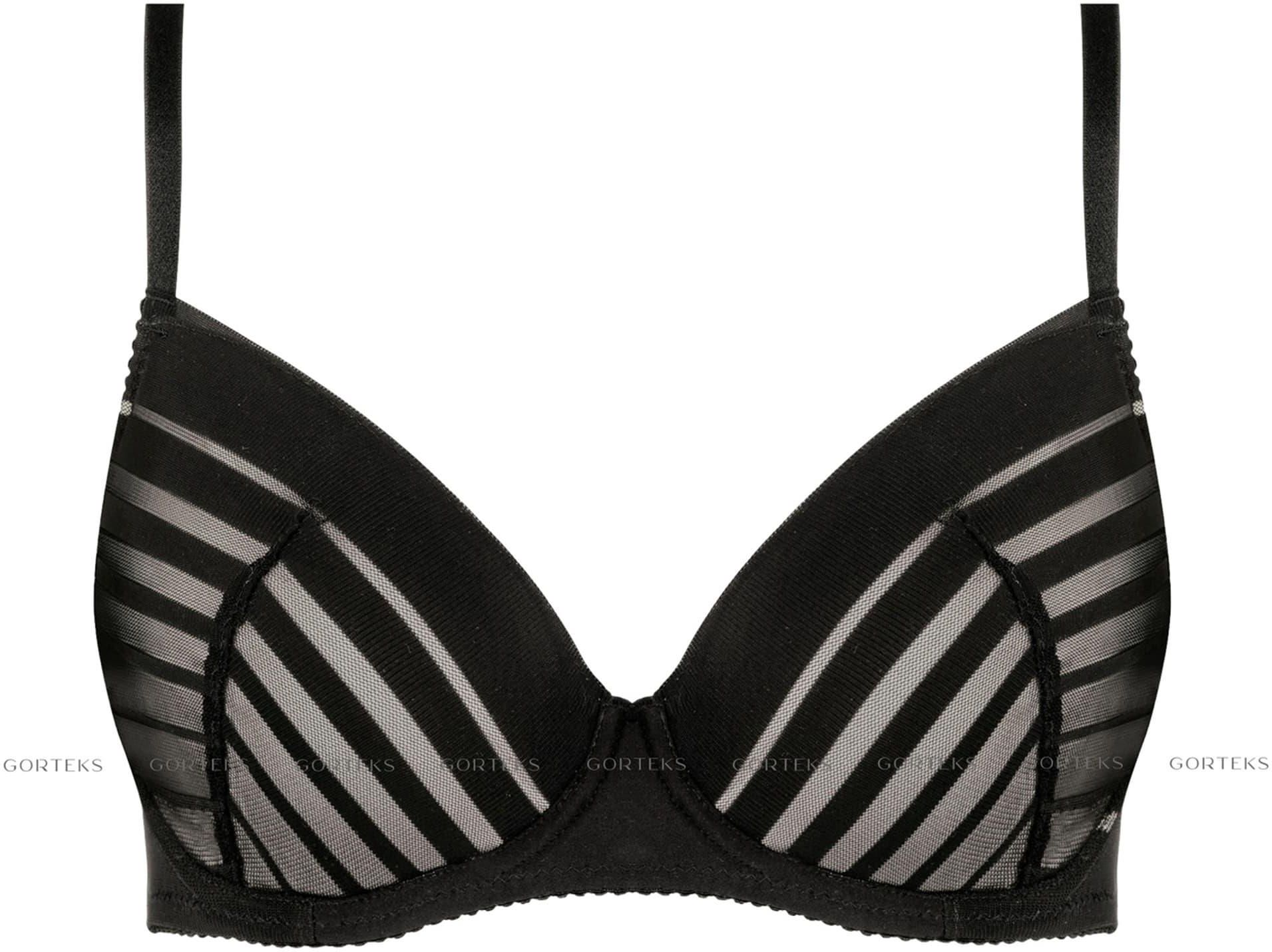 Luna biustonosz push-up w paski (kolor czarny, rozmiar 80B) - Ceny i ...
