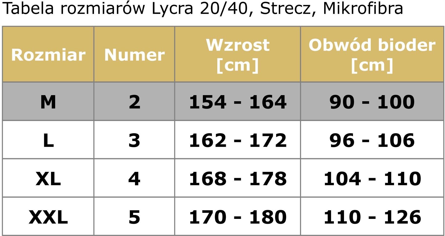 Mirella Rajstopy damskie Lycra 20 den 2 Mocca - Ceny i opinie - Ceneo.pl