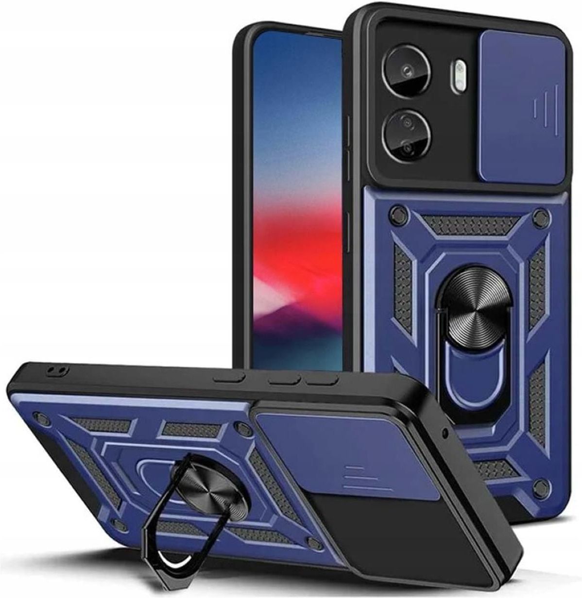 Supero Etui Camshield Ring Do Poco C65 Z Podstawką Case Cover Pokrowiec ...