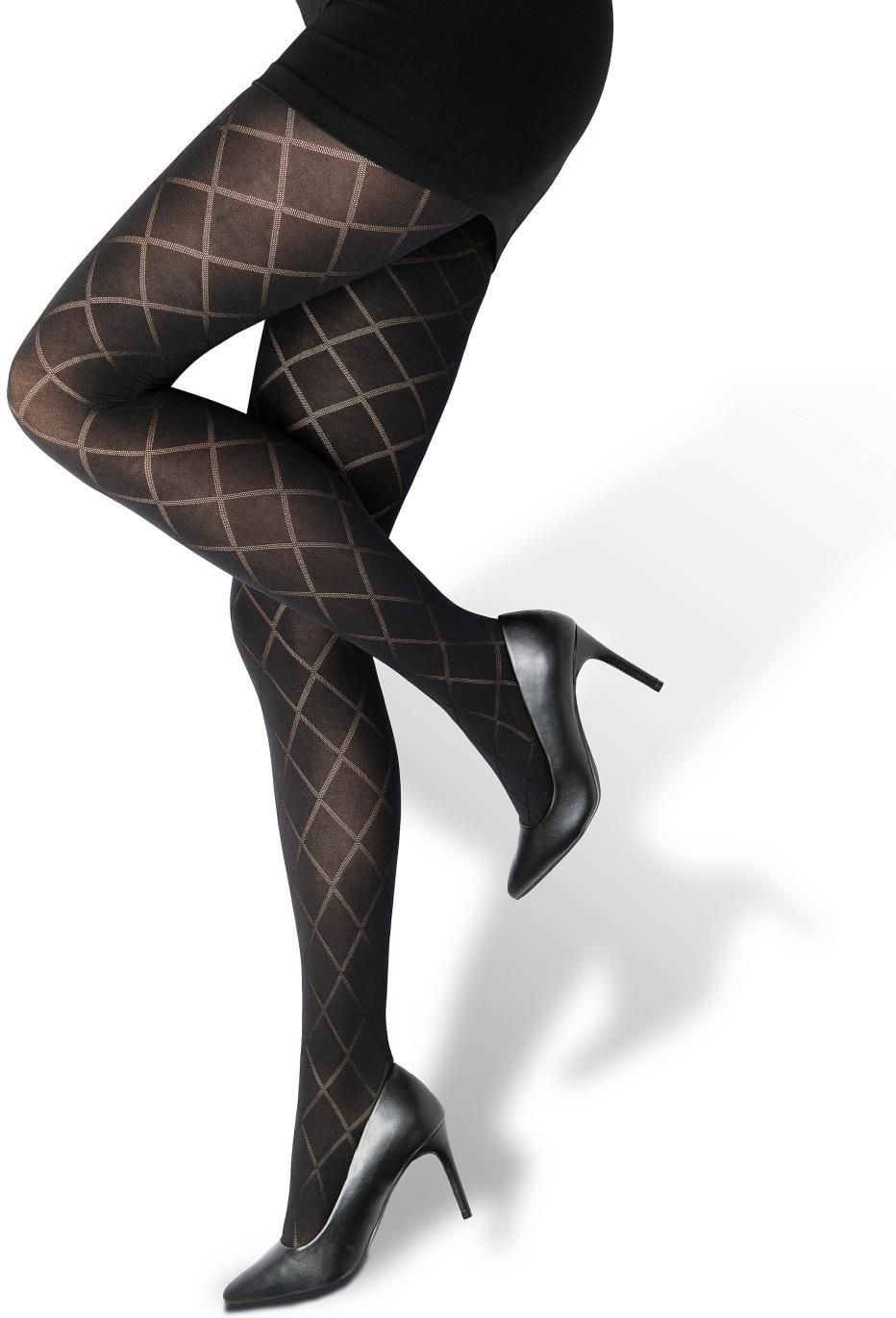 Lady B Rajstopy wzorzyste 80 Den BM000004252200100512 czarny S/158-164/ ...