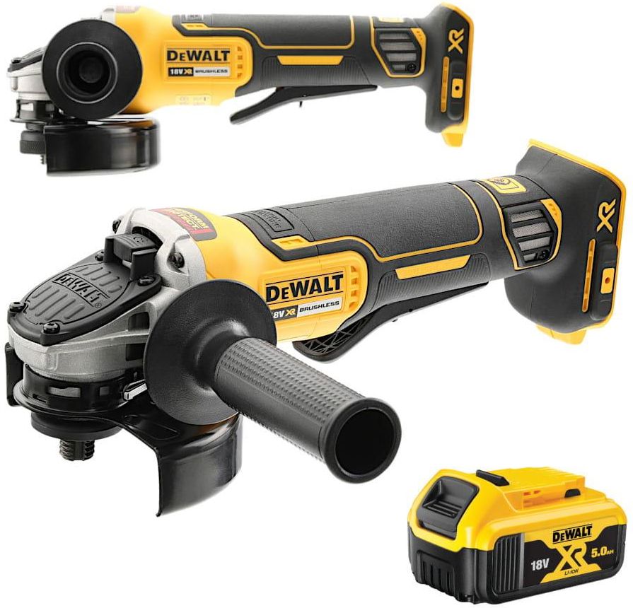 Dewalt Dcg406 Szlifierka Kątowa 125 Mm 18V Body + 5Ah Dewalt Dcb184 ...