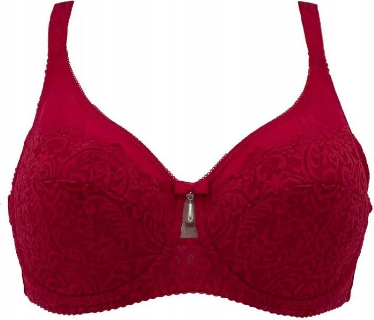 Biustonosz 90C czerwony usztywniany koronka Anfen - Ceny i opinie - Ceneo.pl