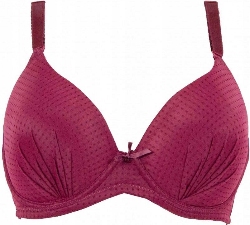 Biustonosz 95B usztywniany stanik fiszbiny bordowy - Ceny i opinie ...