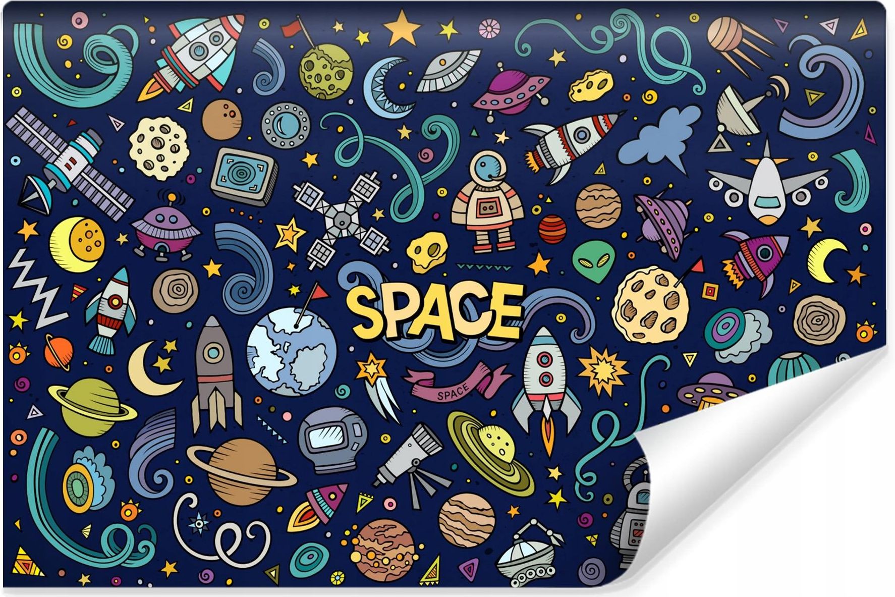 Muralo Fototapeta Dziecięca Kosmos Planety Wzorki 405X270 - Opinie i ceny na Ceneo.pl