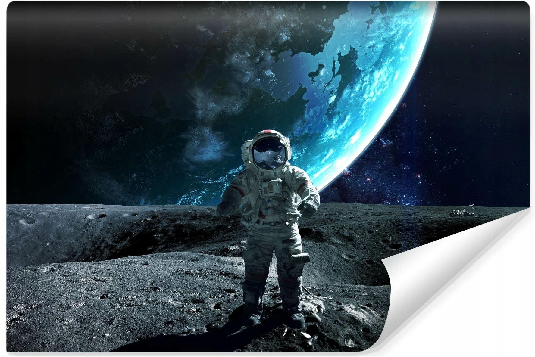 Muralo Fototapeta Młodzieżowa Astronauta Kosmos Księżyc Planety Gwiazdy 300X210 - Opinie i ceny ...