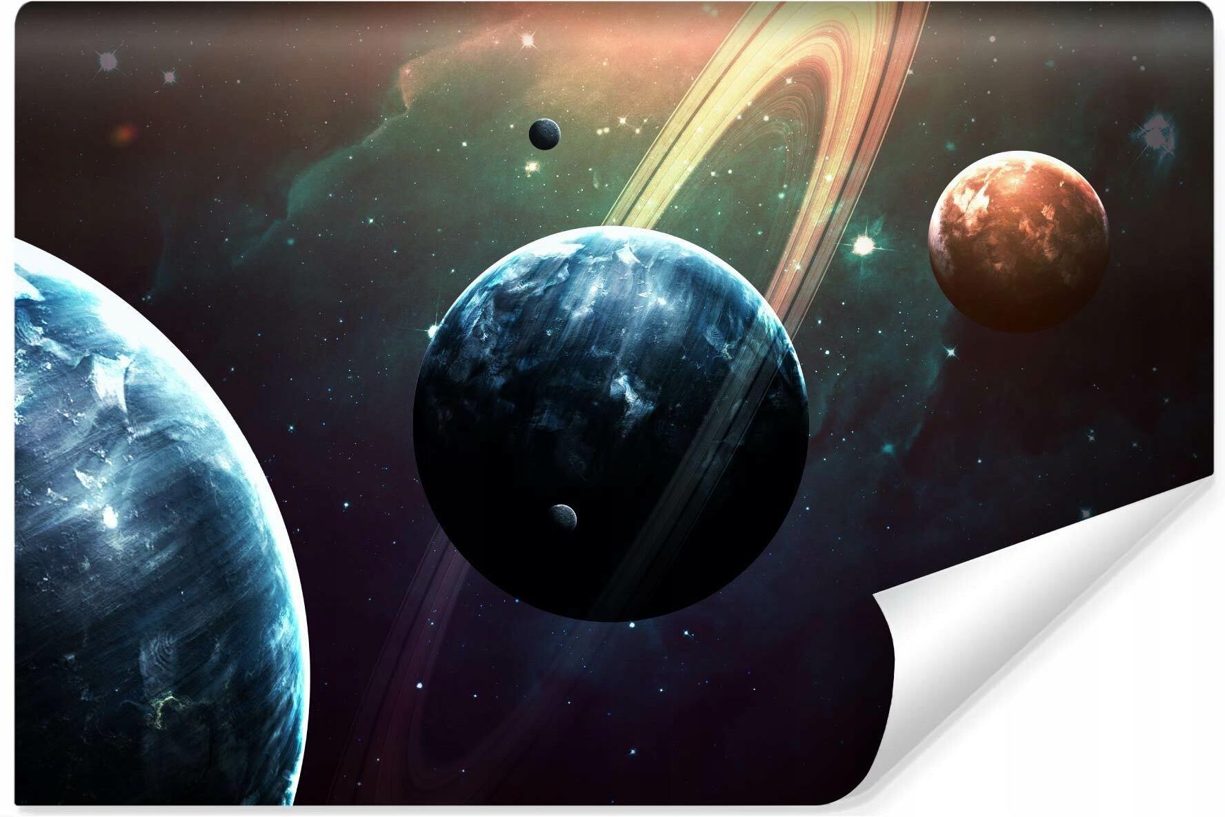 Muralo Fototapeta Kosmos Planety Gwiazdy Galaktyka Abstrakcja 135X90 - Opinie i ceny na Ceneo.pl