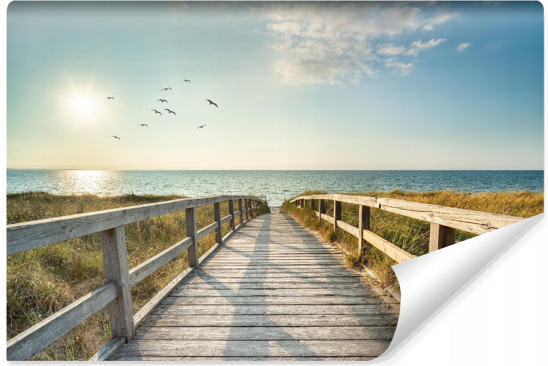 Muralo Fototapeta Pomost Wybrzeże Morze Północne Krajobraz 3D 135X90 - Opinie i ceny na Ceneo.pl