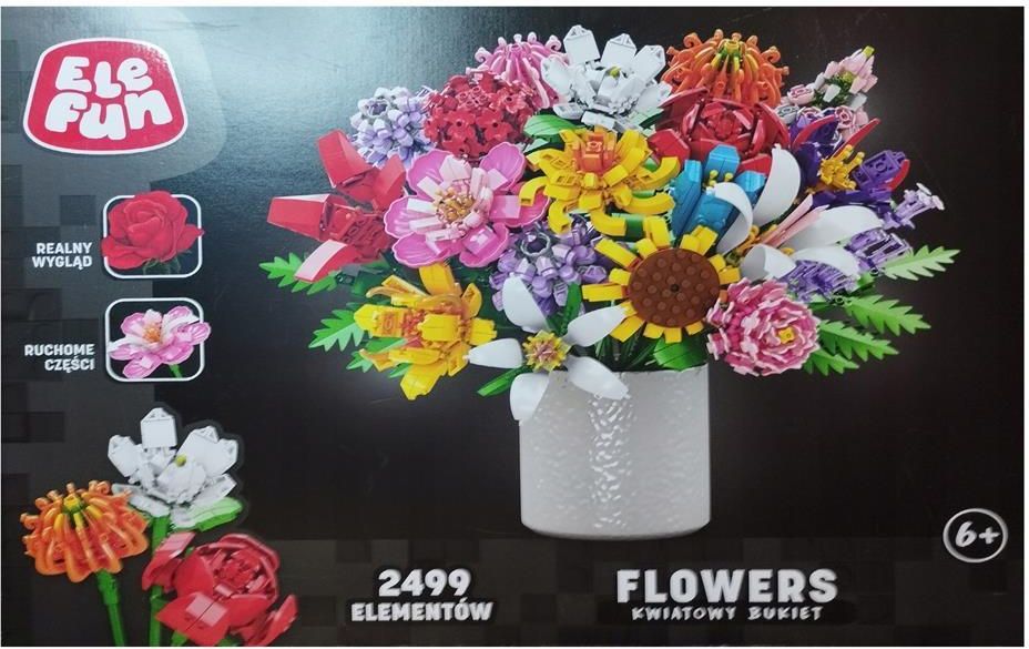 Elefun Duży Zestaw Klocki Bukiet Kwiatów 2499El. - ceny i opinie - Ceneo.pl