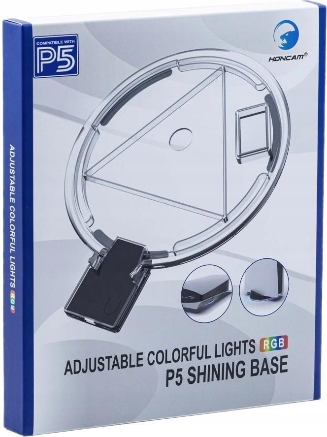 KBR Games Podświetlana Świecąca Podstawka Baza Pod Konsolę PS5 LED RGB ...