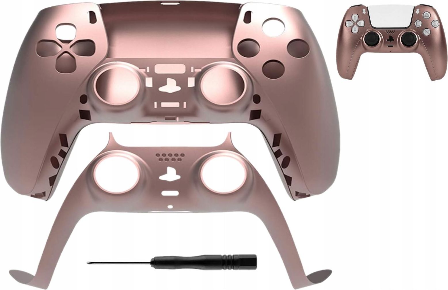 KBR Games Różowe Złoto Rose Gold Obudowa Pada Dualsense PS5 + Śrubokręt ...