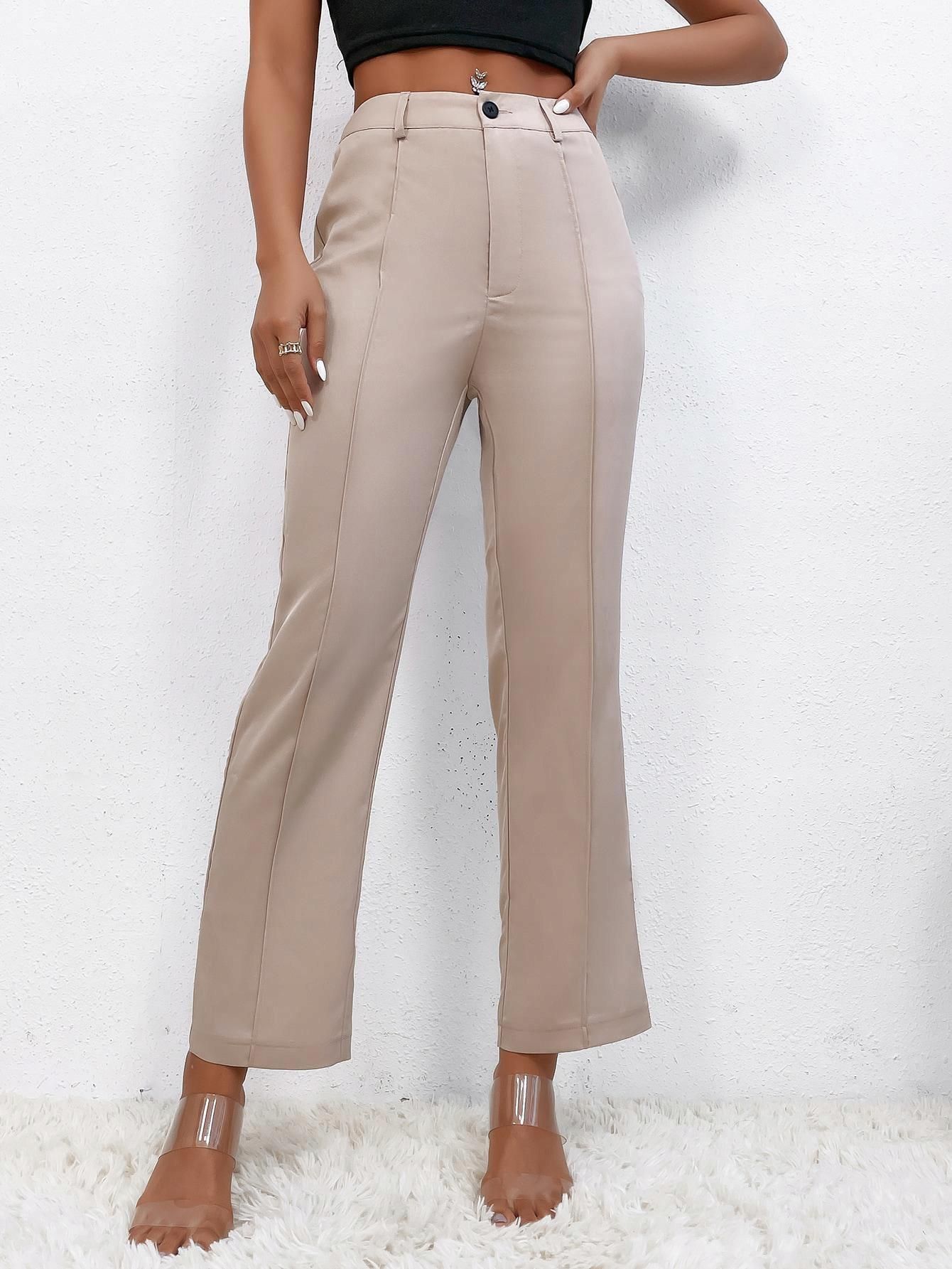 Spodnie 83G NF9__S Shein Beżowe - Ceny i opinie - Ceneo.pl