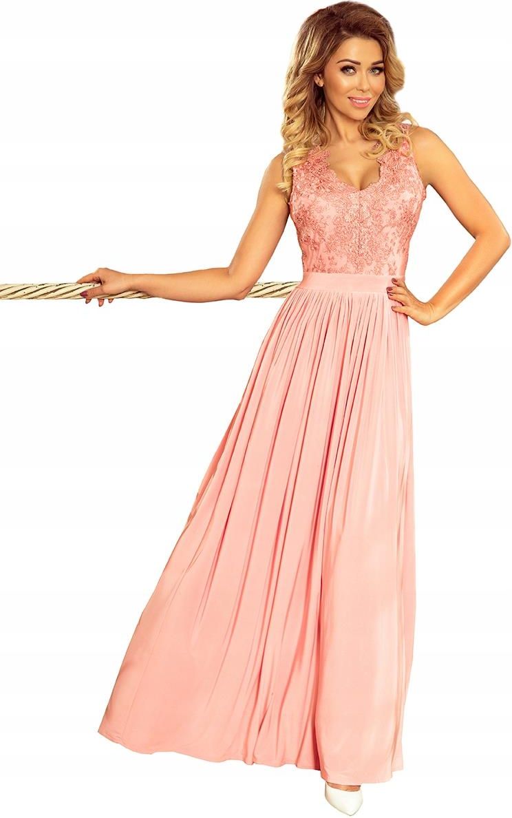 Lea długa suknia wieczorowa koronka XL - Ceny i opinie - Ceneo.pl