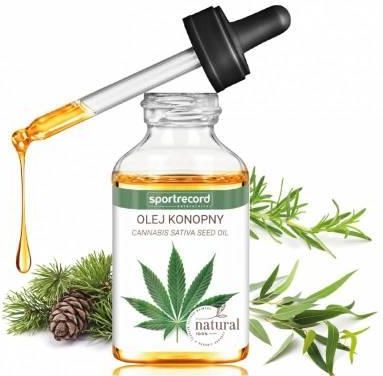 Kosmetyki do masażu Olej Konopny REGENERACYJNY z rozmarynem, eukaliptusem i sosną - 50 ml ...