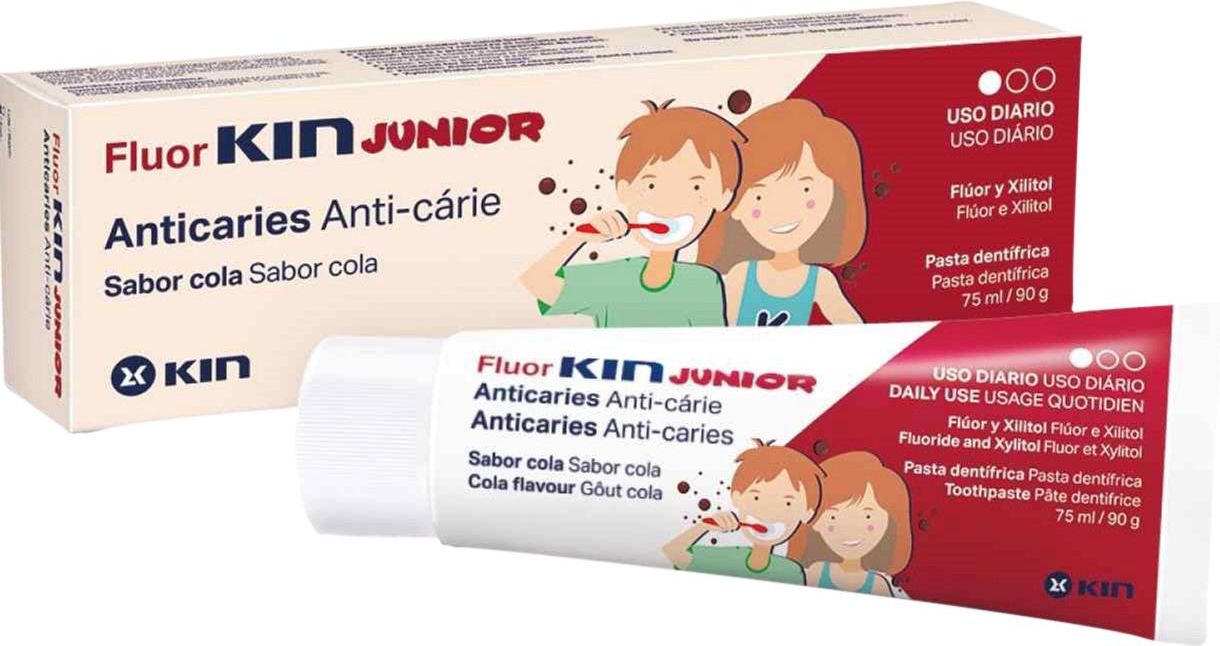 Kin Pasta Do Zębów Fluor-Kin Junior Toothpaste Strawberry Flavour 75Ml ...