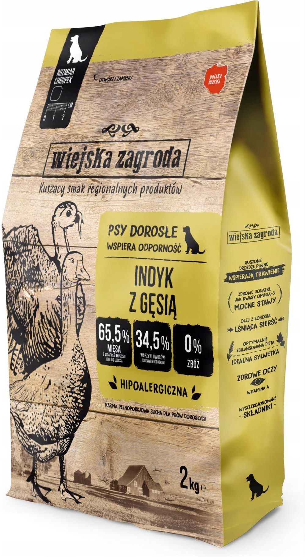 Karma Wiejska Zagroda Hipoalergiczna Indyk Z gęsią 4 Kg - Ceny i opinie ...