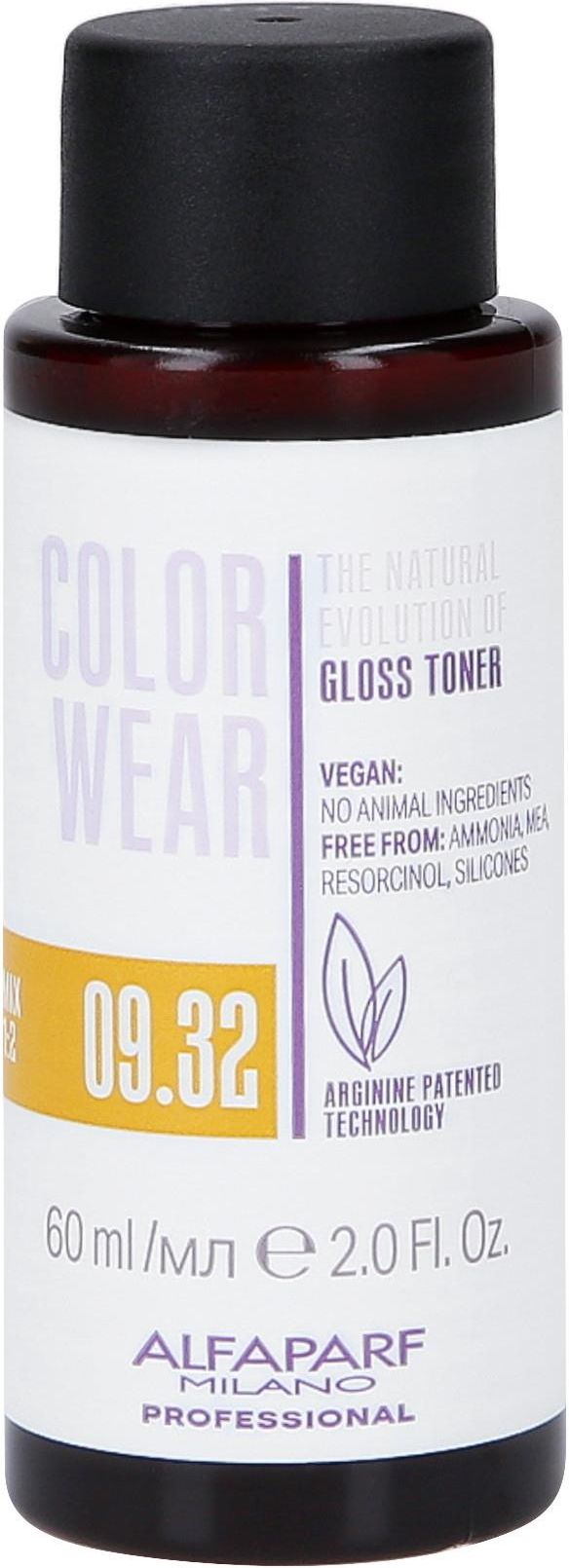 ALFAPARF COLOR WEAR GLOSS Toner do włosów bez amoniaku 60ml 9.32 ...