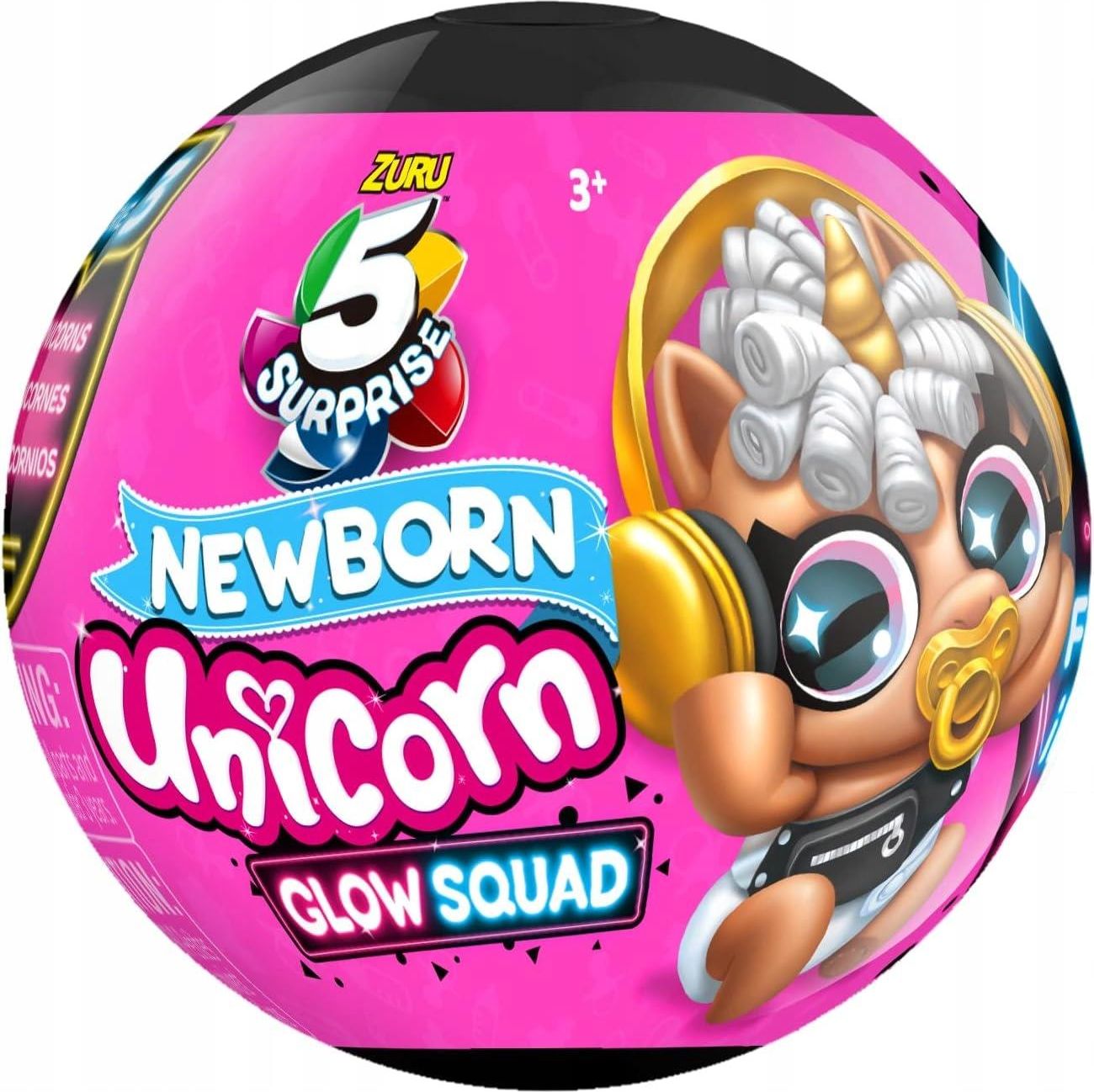 Zuru Surprise Newborn Unicorn Glow Squad Jednorożec Kula Niespodzianka ...