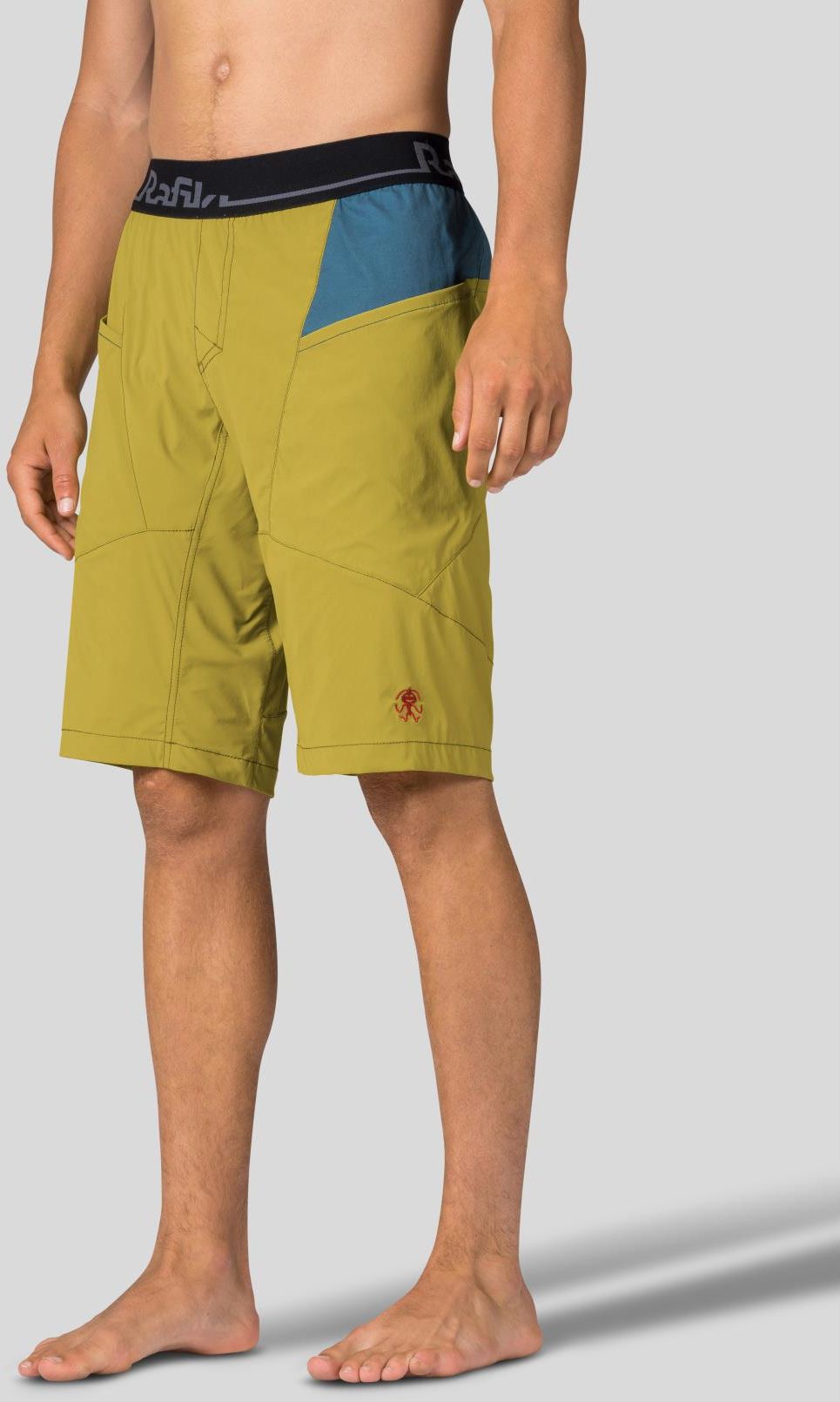 Rafiki Męskie spodenki wspinaczkowe 10029705RFX cress green/stargazer ...