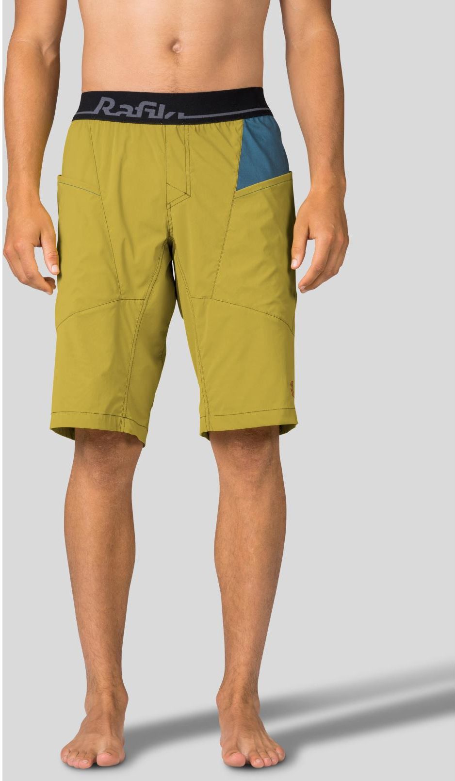 Rafiki Męskie spodenki wspinaczkowe 10029705RFX cress green/stargazer ...