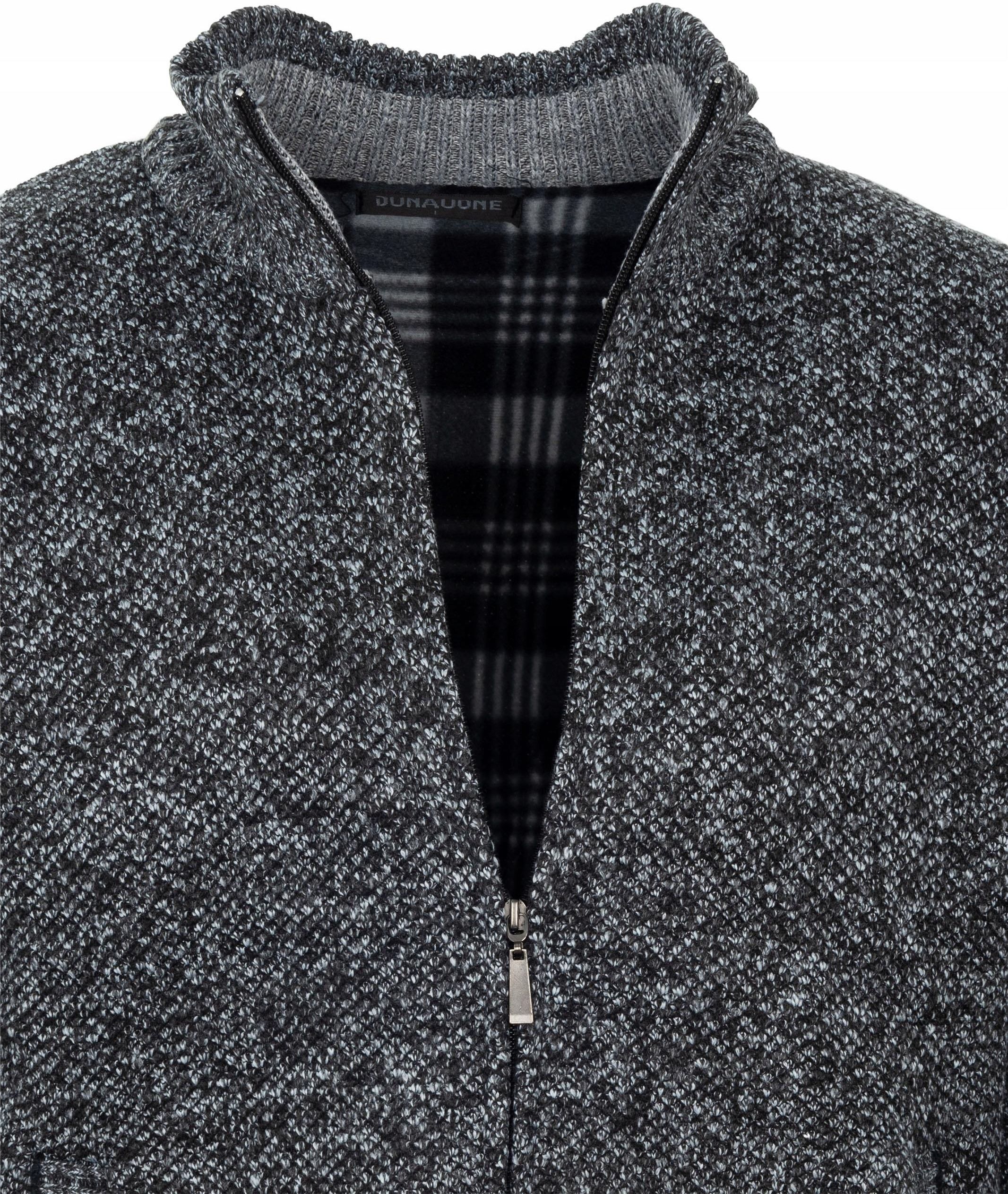 Sweter Męski Rozpinany Szary Niebieski Melanż Ciepły Półgolf Ocieplany ...