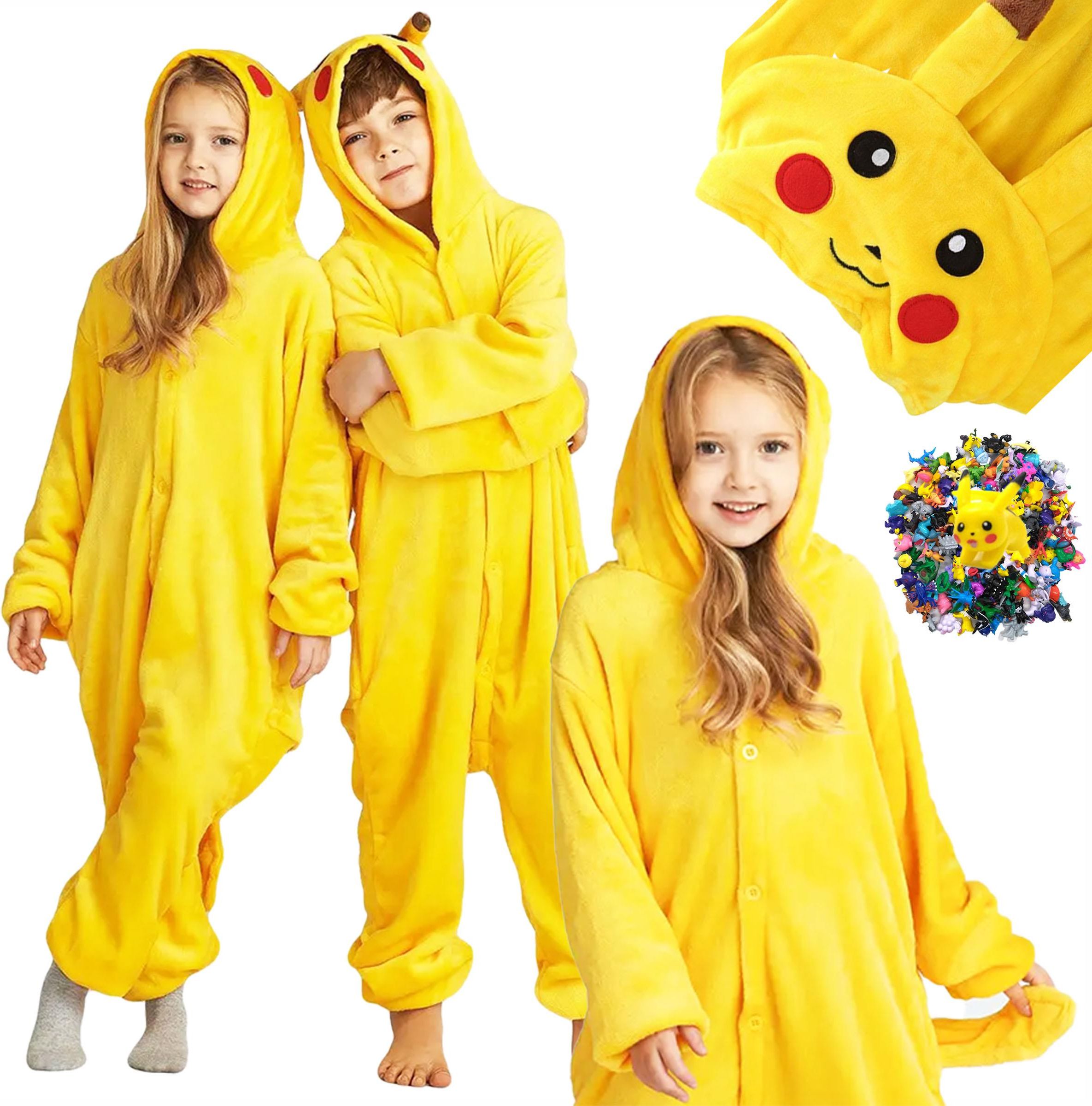 Pikachu Strój Kigurumi Piżama Kostium Na Bal Przebierańców Onesie 104 ...