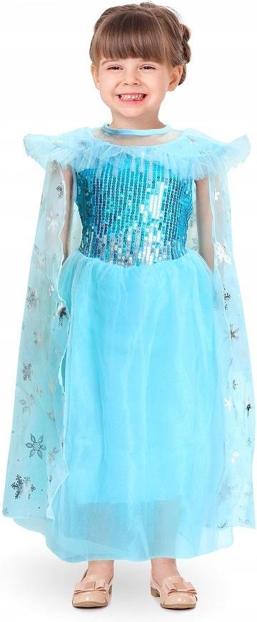 Godan Strój Elsa Księżniczka Kraina Lodu Frozen Sukienka Karnawał 95 ...