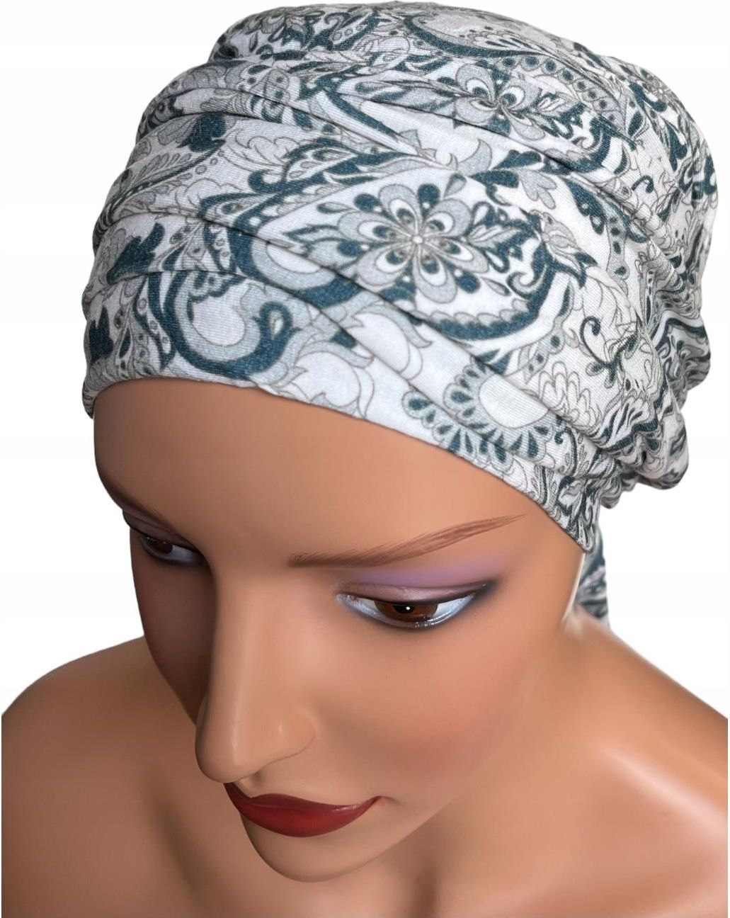 Paisley chusta na glowę, turban Lara także po chemioterapii z bambusa ...