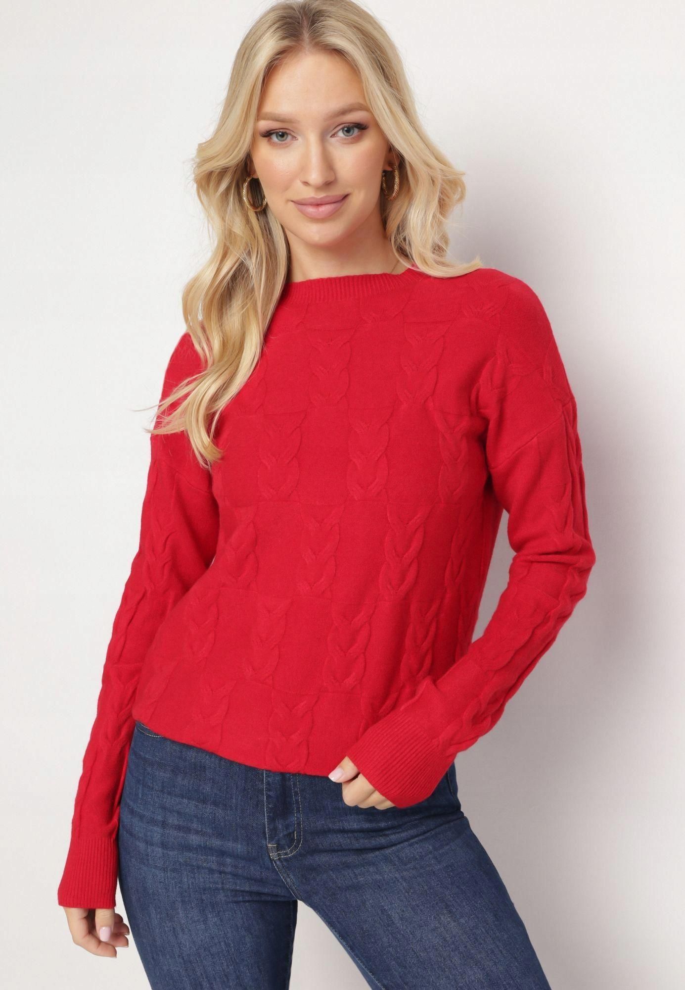 Born2Be Czerwony Sweter damski S/m Zima - Ceny i opinie - Ceneo.pl