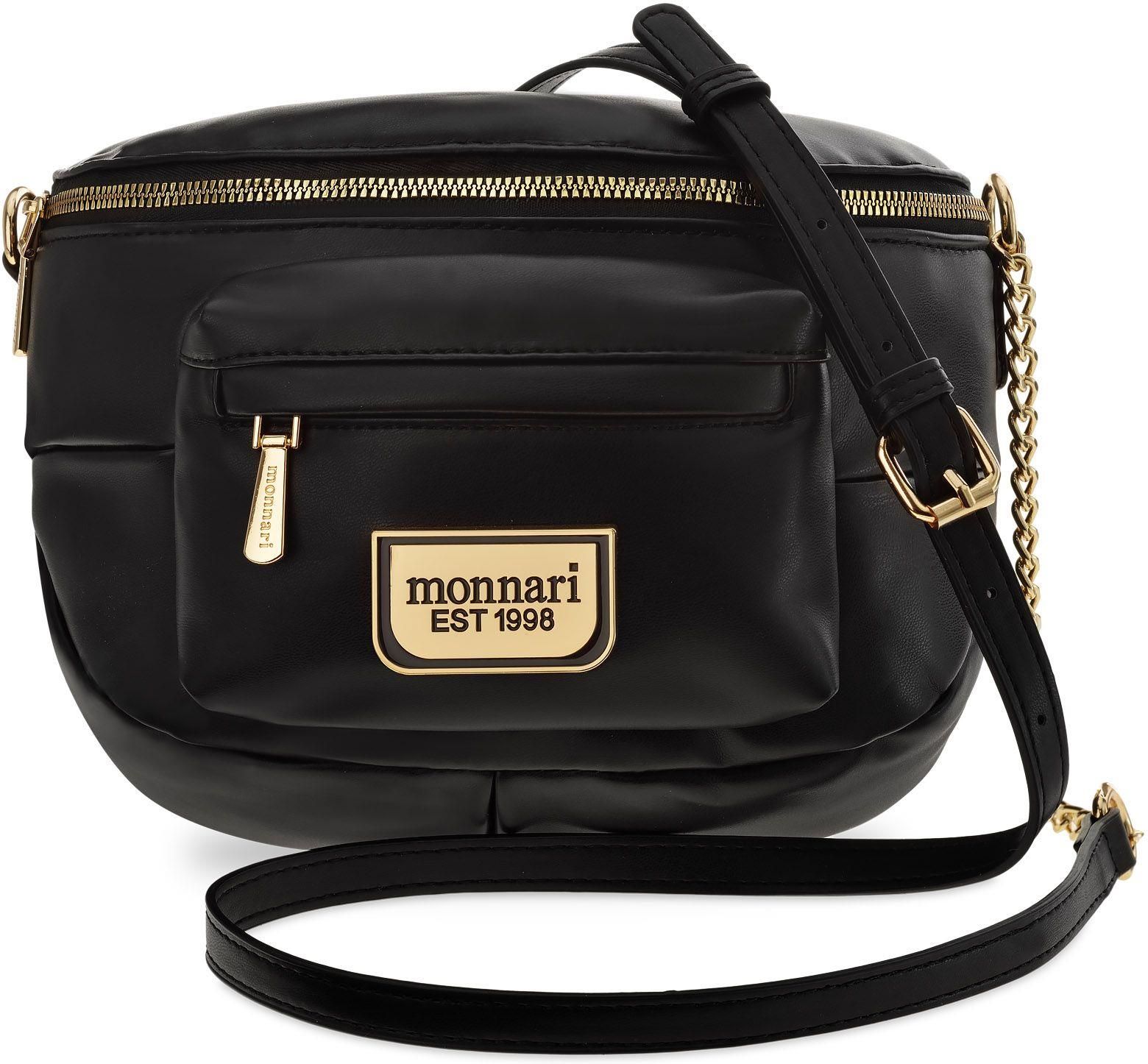 MONNARI ELEGANCKA TORBA DAMSKA TYPU NERKA PIKOWANA MIĘKKA TOREBKA DAMSKA LISTONOSZKA DUŻA ...