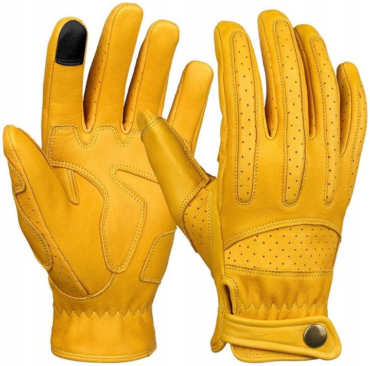 Skórzane Rękawice Rowerowe Ozero Dotyk Żółte L - Ceny i opinie - Ceneo.pl
