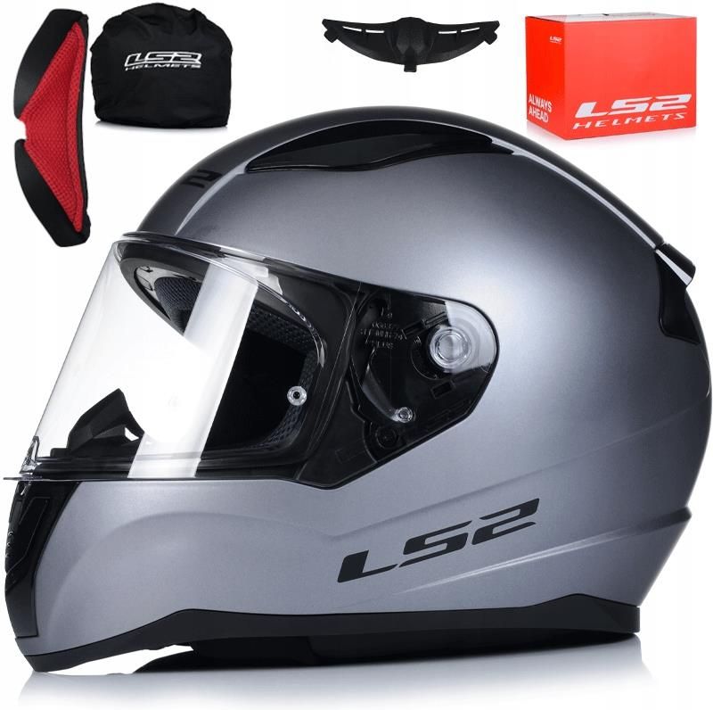 Kask motocyklowy Ls2 Ff353 Rapid Ii Titan Matt System Pinlock - Opinie ...