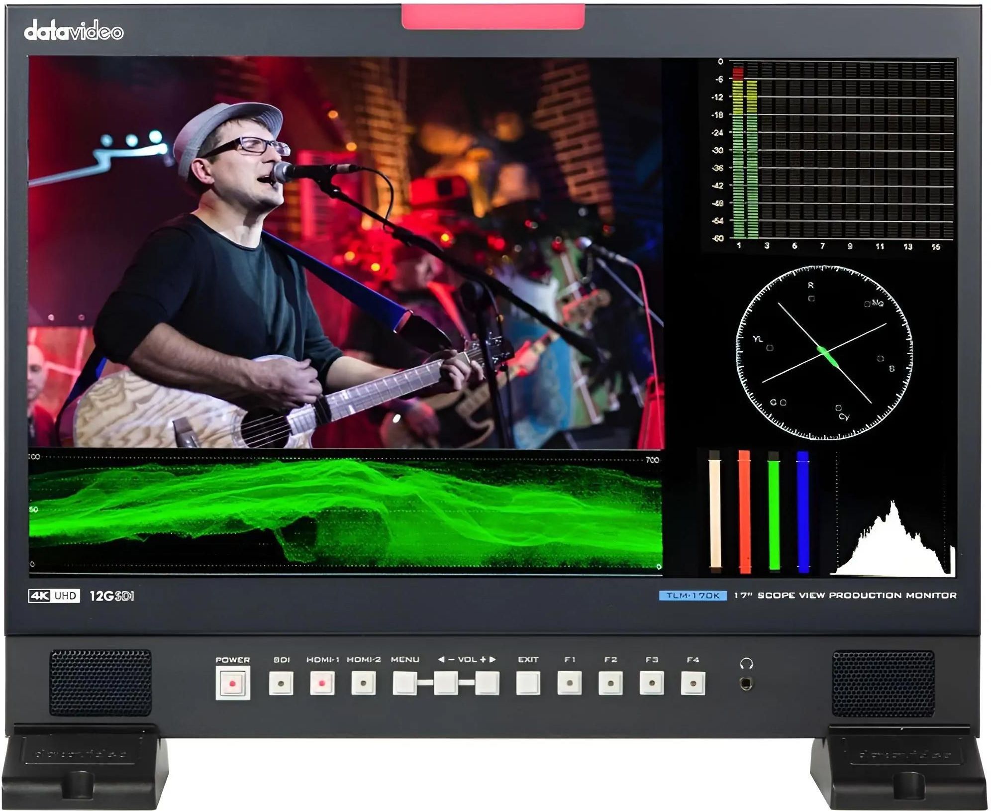 Datavideo TLM-170K , Monitor podglądowy, reżyserski 4K 17.3, 12G-SDI ...