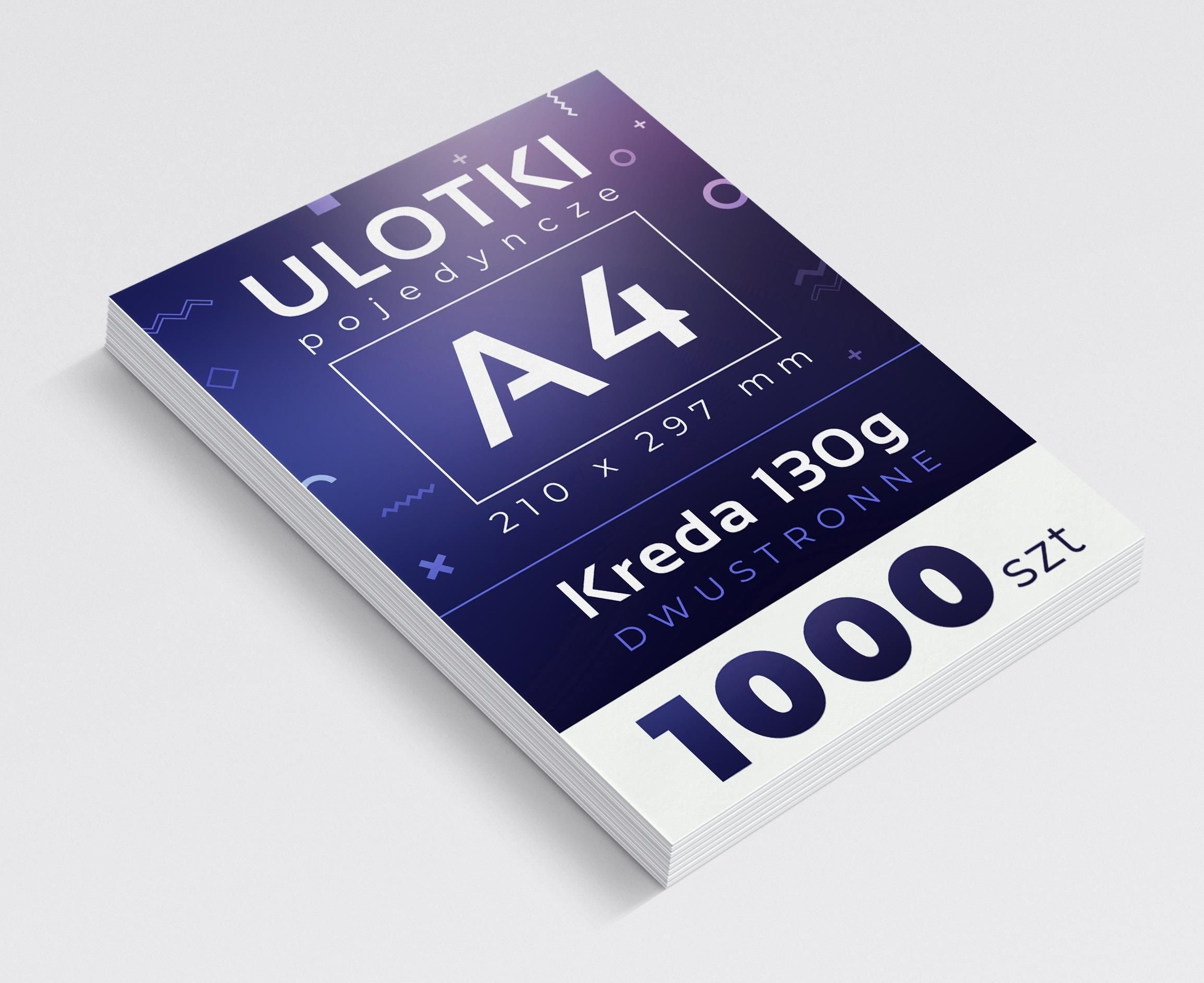 Ulotki A4 1000 Szt Dwustronne Kreda 130G Mat Lub Błysk Standard Pojedyncze - Ceny i opinie ...