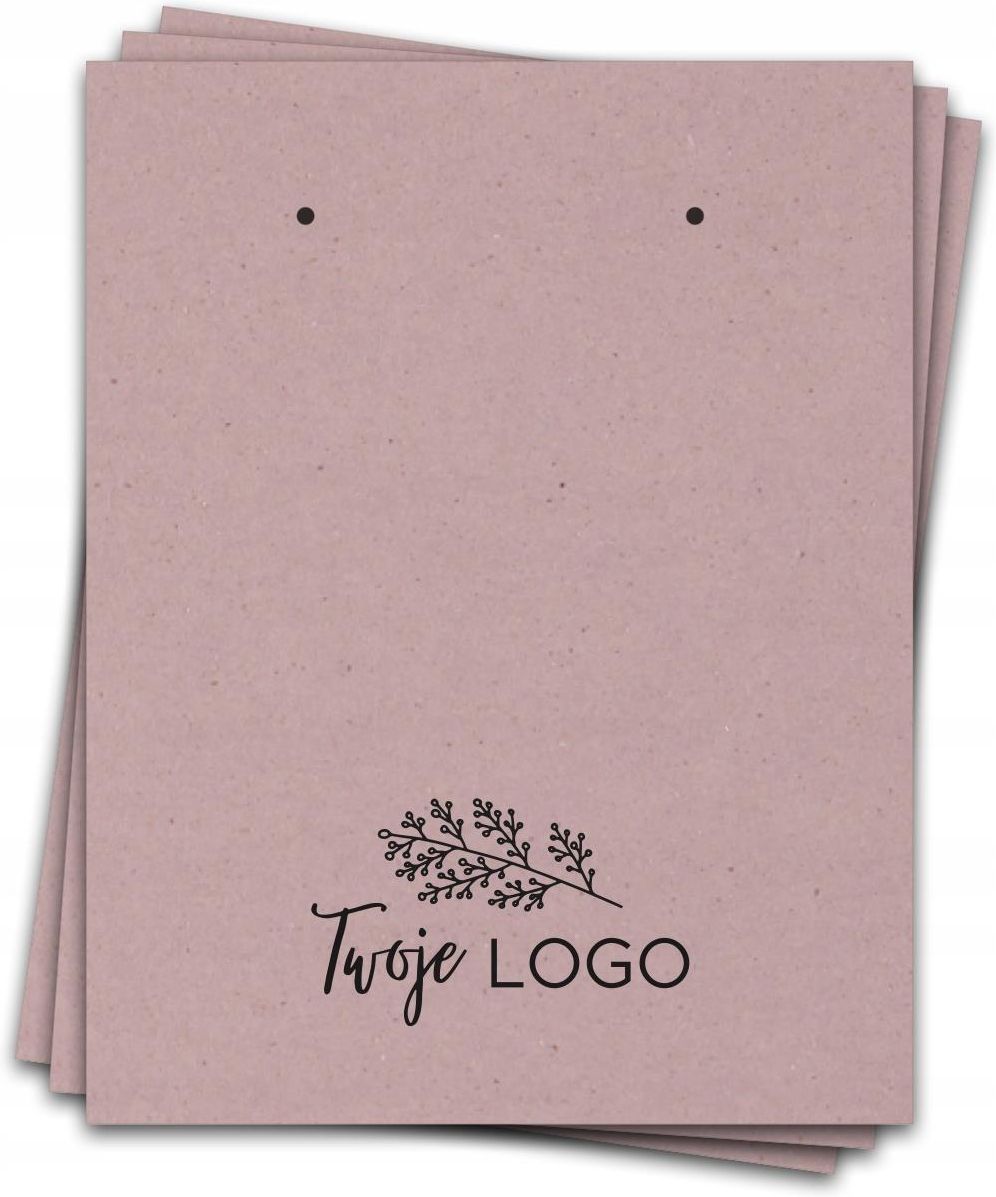 100X Metki Do Kolczyków Z Logo Brąż-Róż 250G 7X9Cm - Ceny i opinie ...