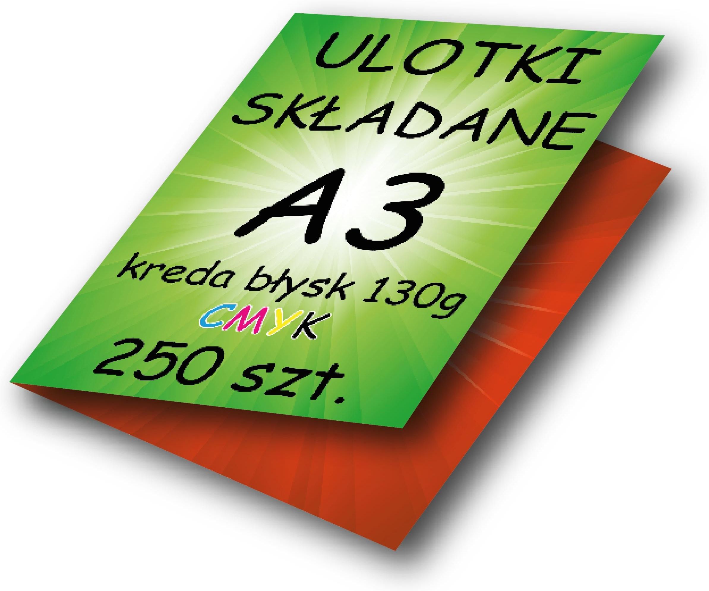 Ulotki Składane A3 Do A4 Kreda Błysk 130G 250 Szt. - Ceny i opinie - Ceneo.pl